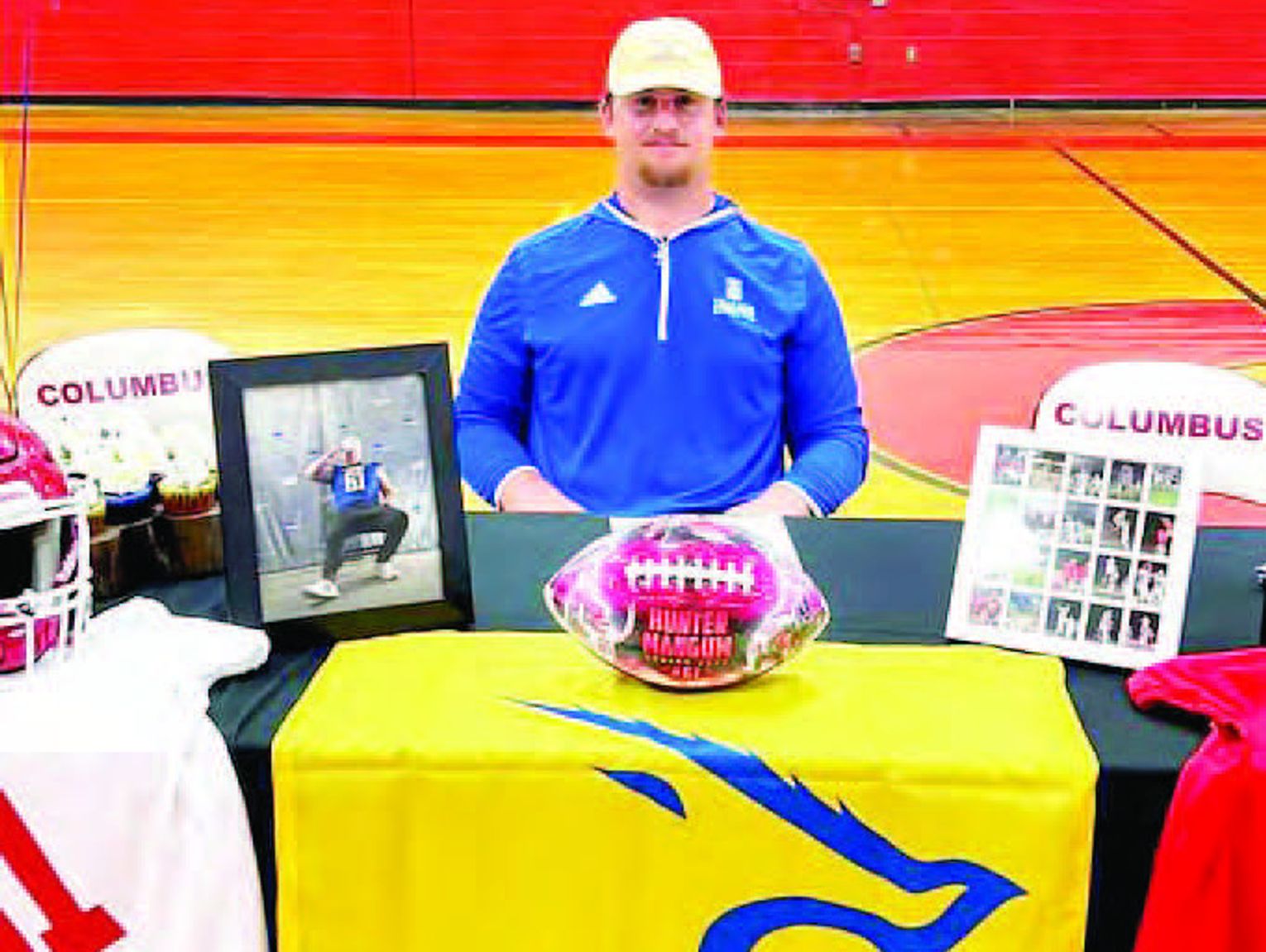 Columbus football standouts sign collegiate letters