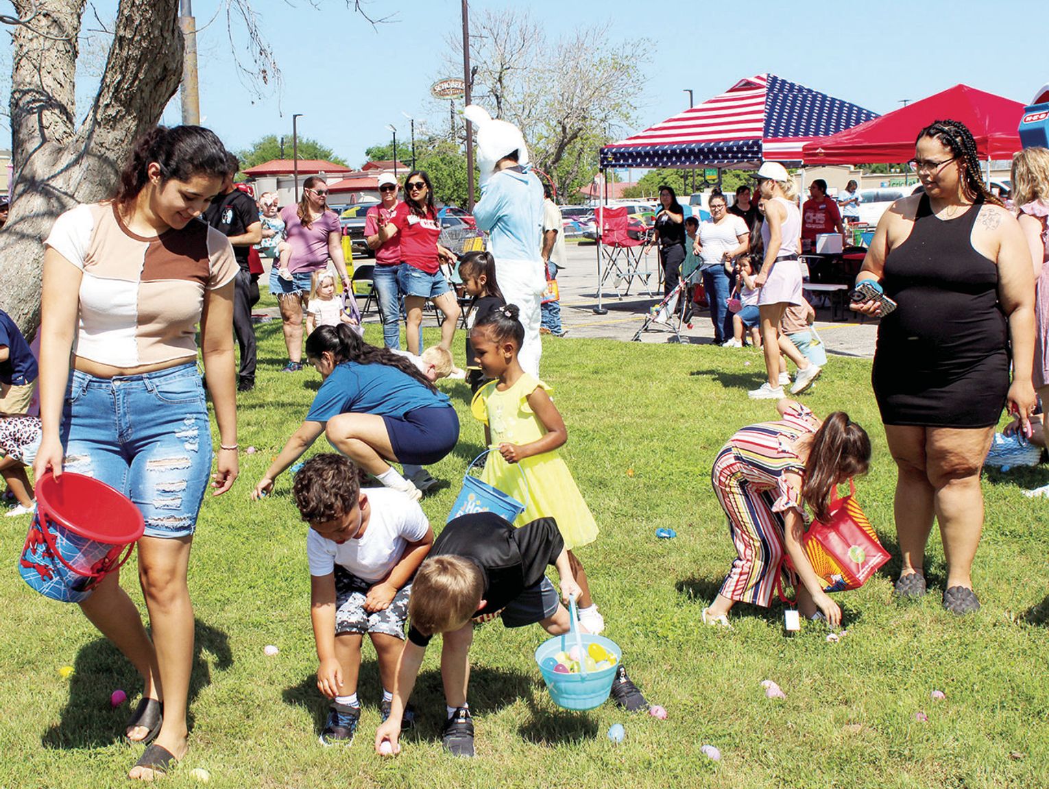 Easter egg hunting in Colorado County