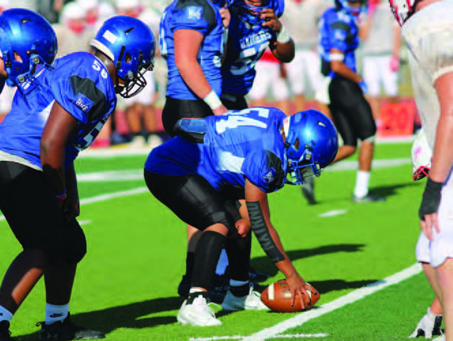 Rice finishes preseason football in Weimar