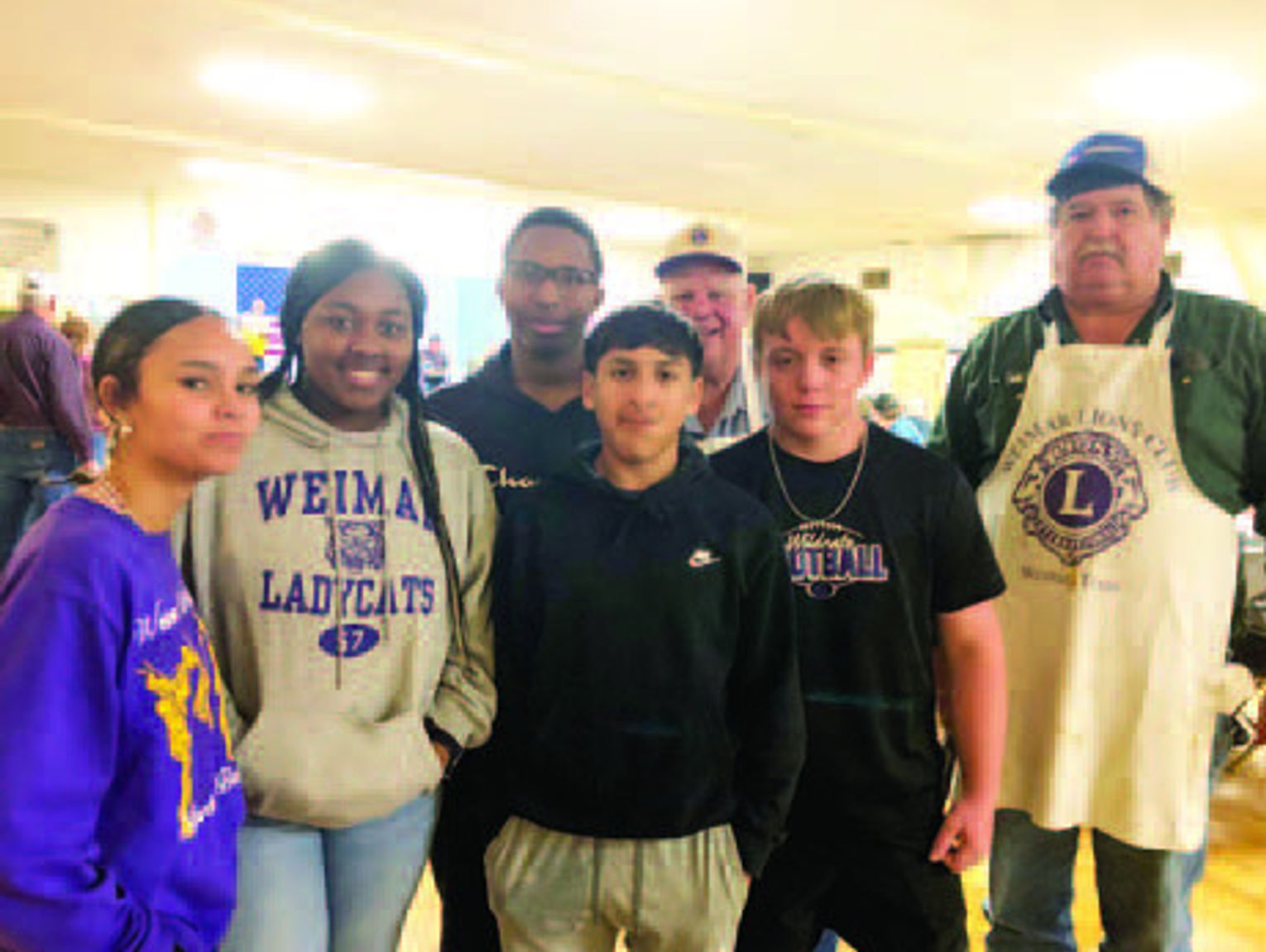 WEIMAR FFA ASSISTS AT LIONS CLUB CHILI AND STEW DINNER